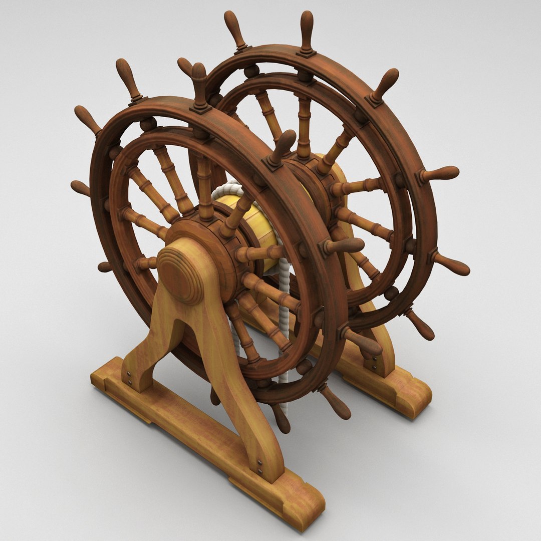 ship wheel 3d model
