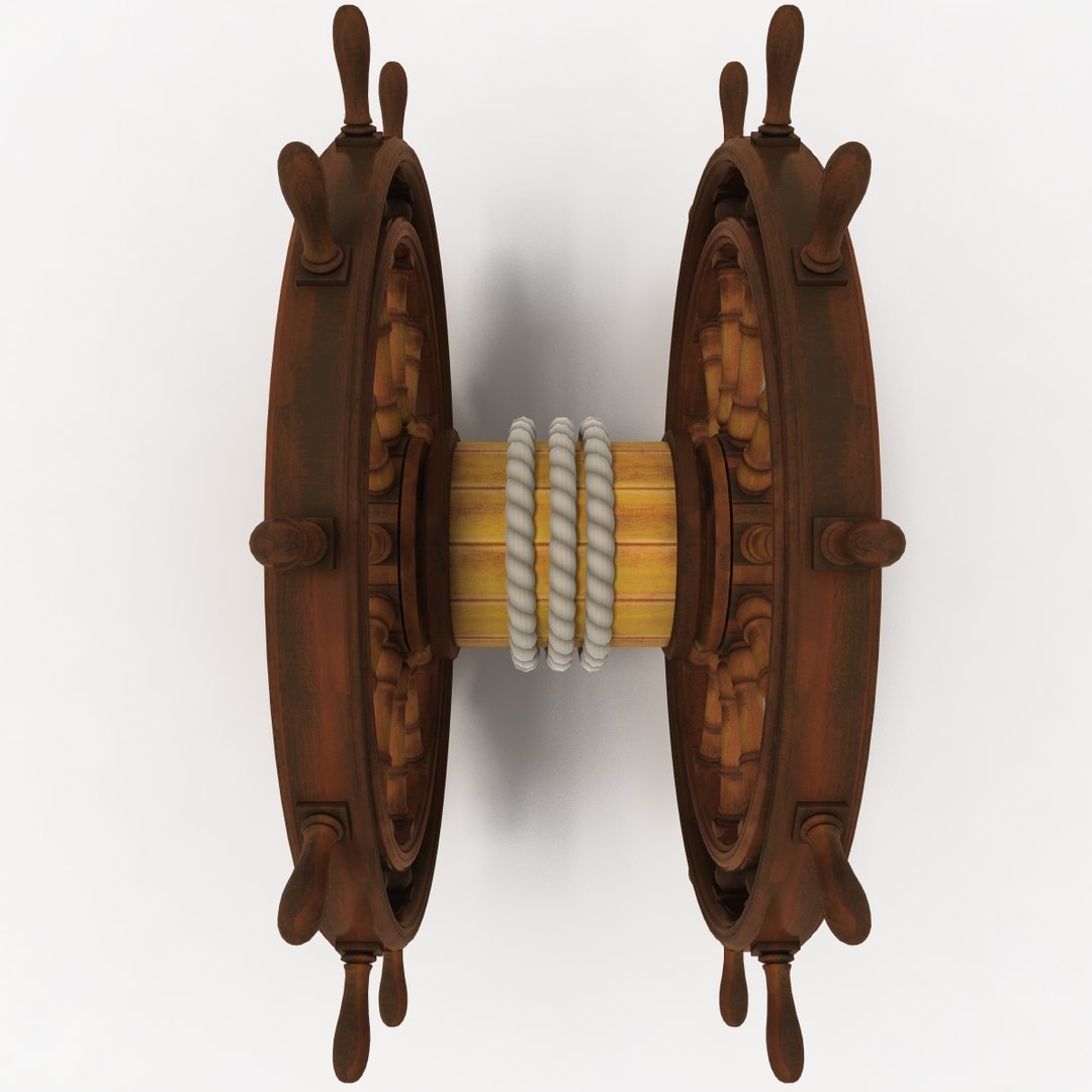 Ship Wheel 3d Model