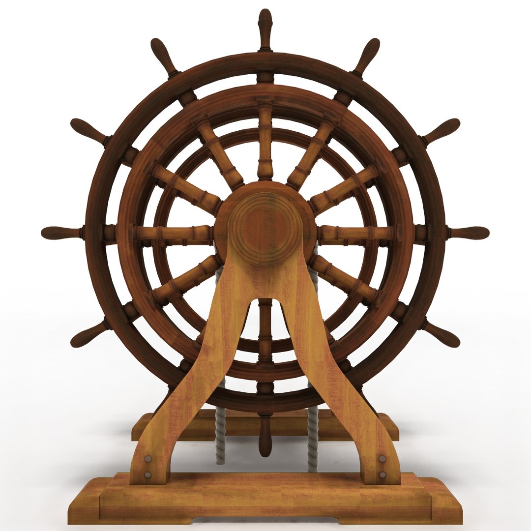Ship Wheel 3d Model