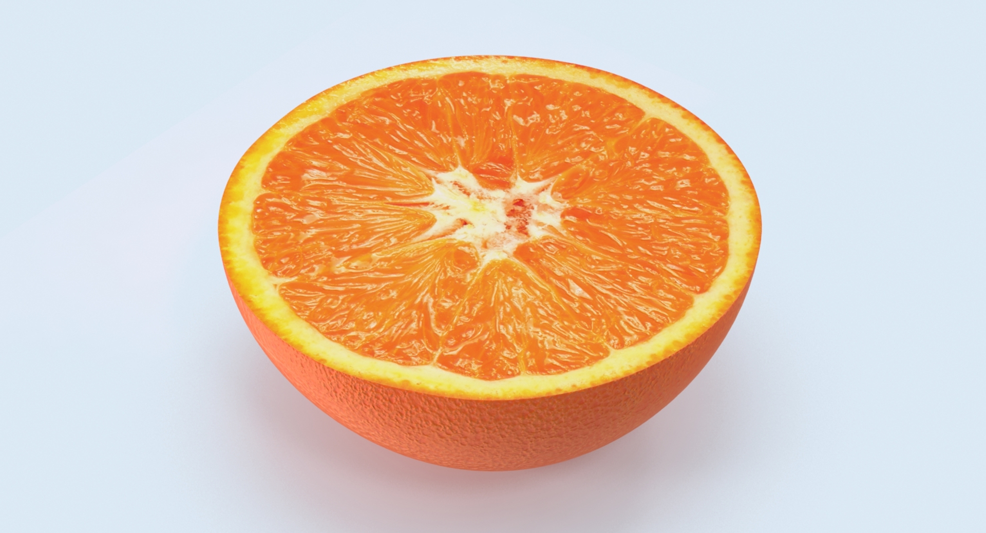 3d Model Tangerine Cross Section