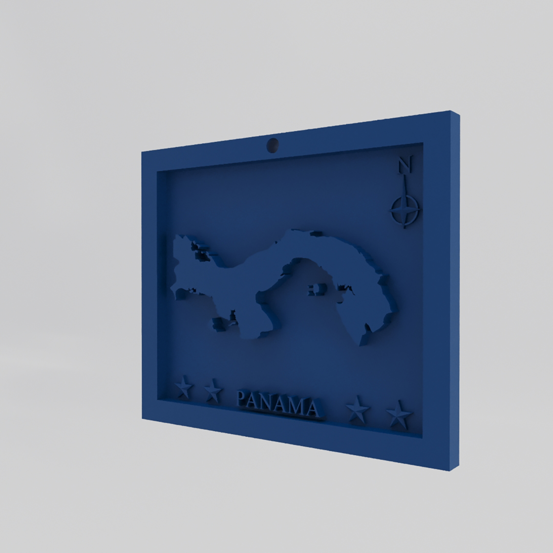 Panama Map Print 3D model - TurboSquid 1727038