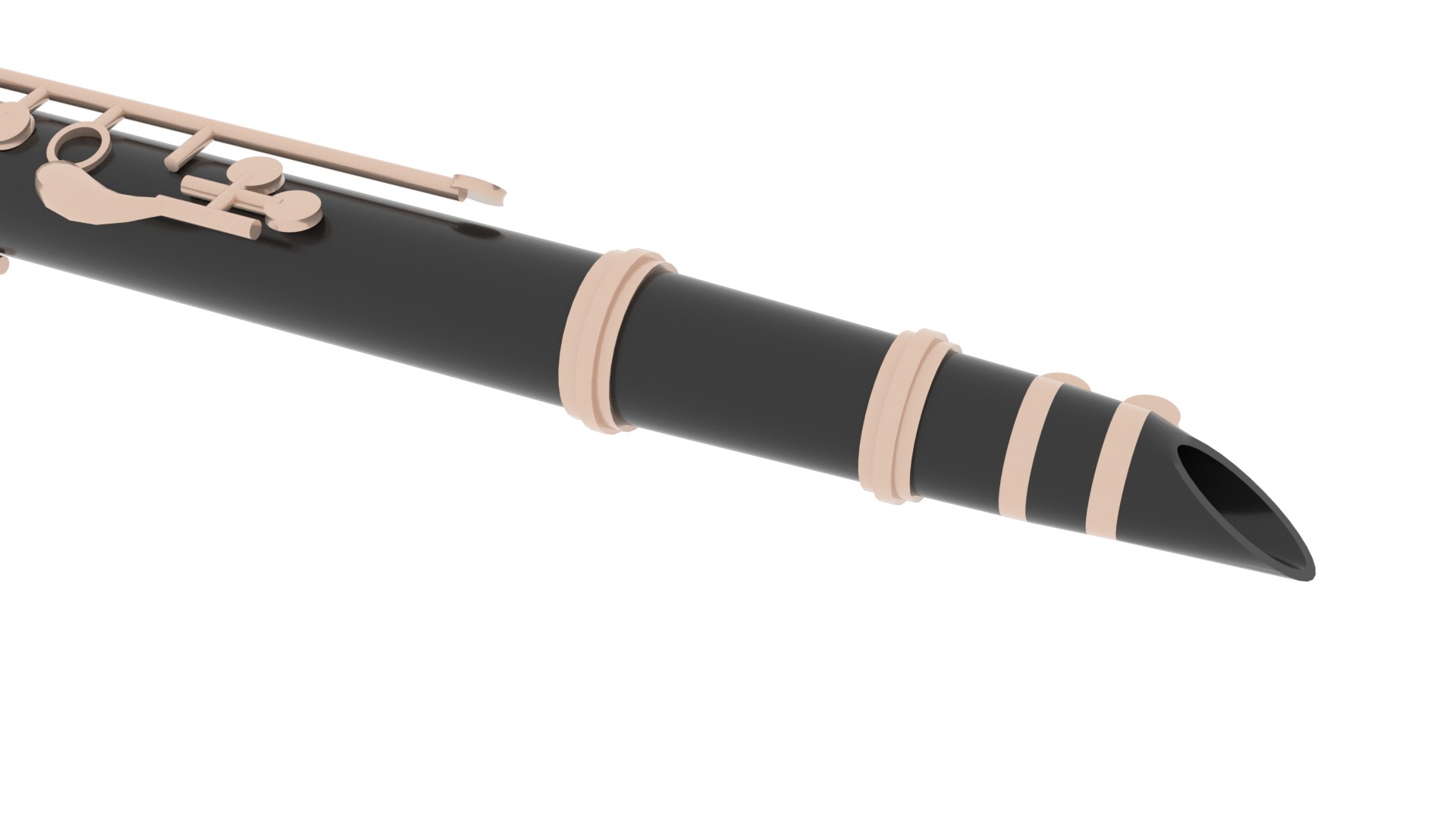 3D Cartoon Clarinet Model - TurboSquid 2263371