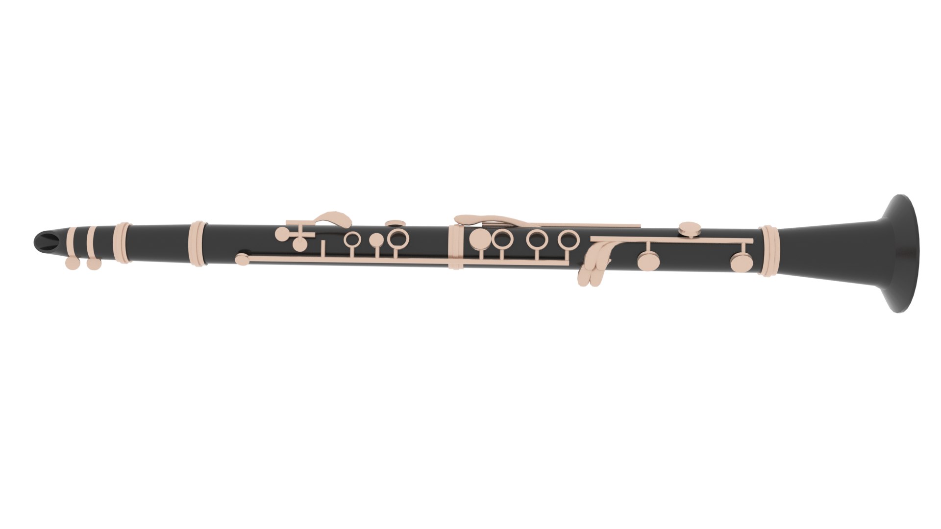 3D Cartoon Clarinet Model - TurboSquid 2263371