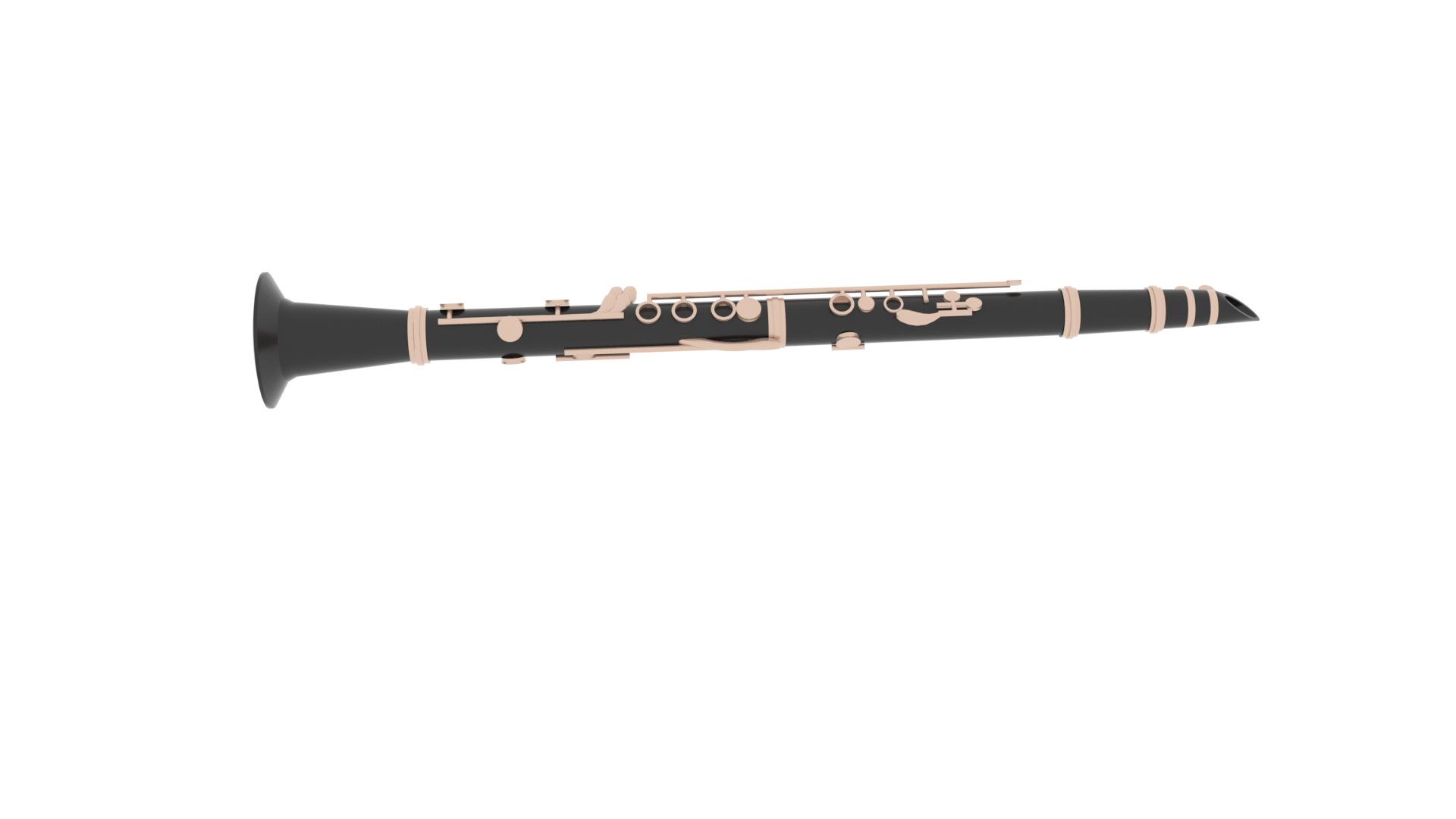 3D Cartoon Clarinet Model - TurboSquid 2263371