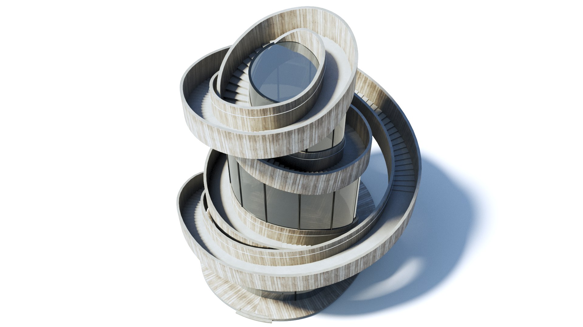 Ribbon Chappel 3D Model - TurboSquid 2170342