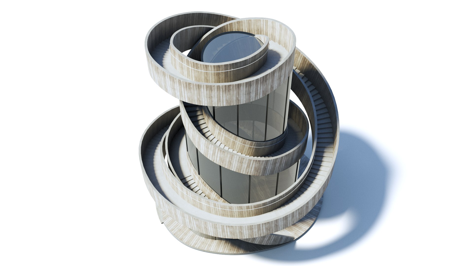 Ribbon Chappel 3D Model - TurboSquid 2170342