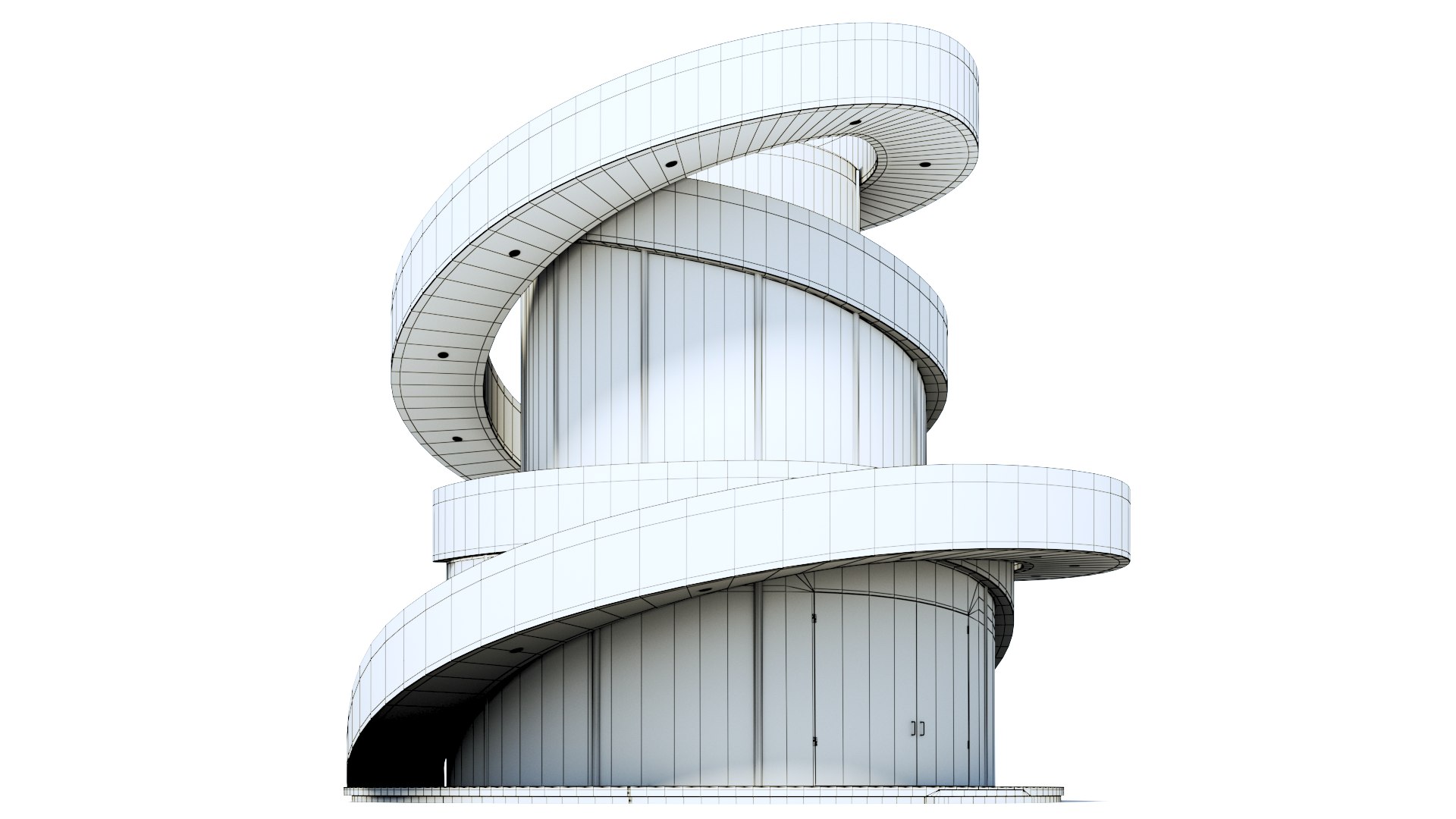 Ribbon Chappel 3D Model - TurboSquid 2170342