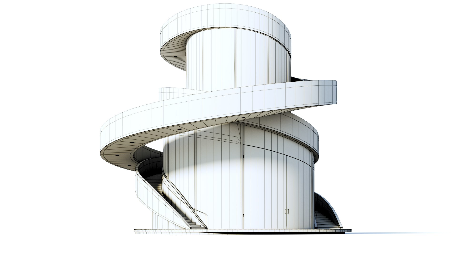 Ribbon Chappel 3D Model - TurboSquid 2170342