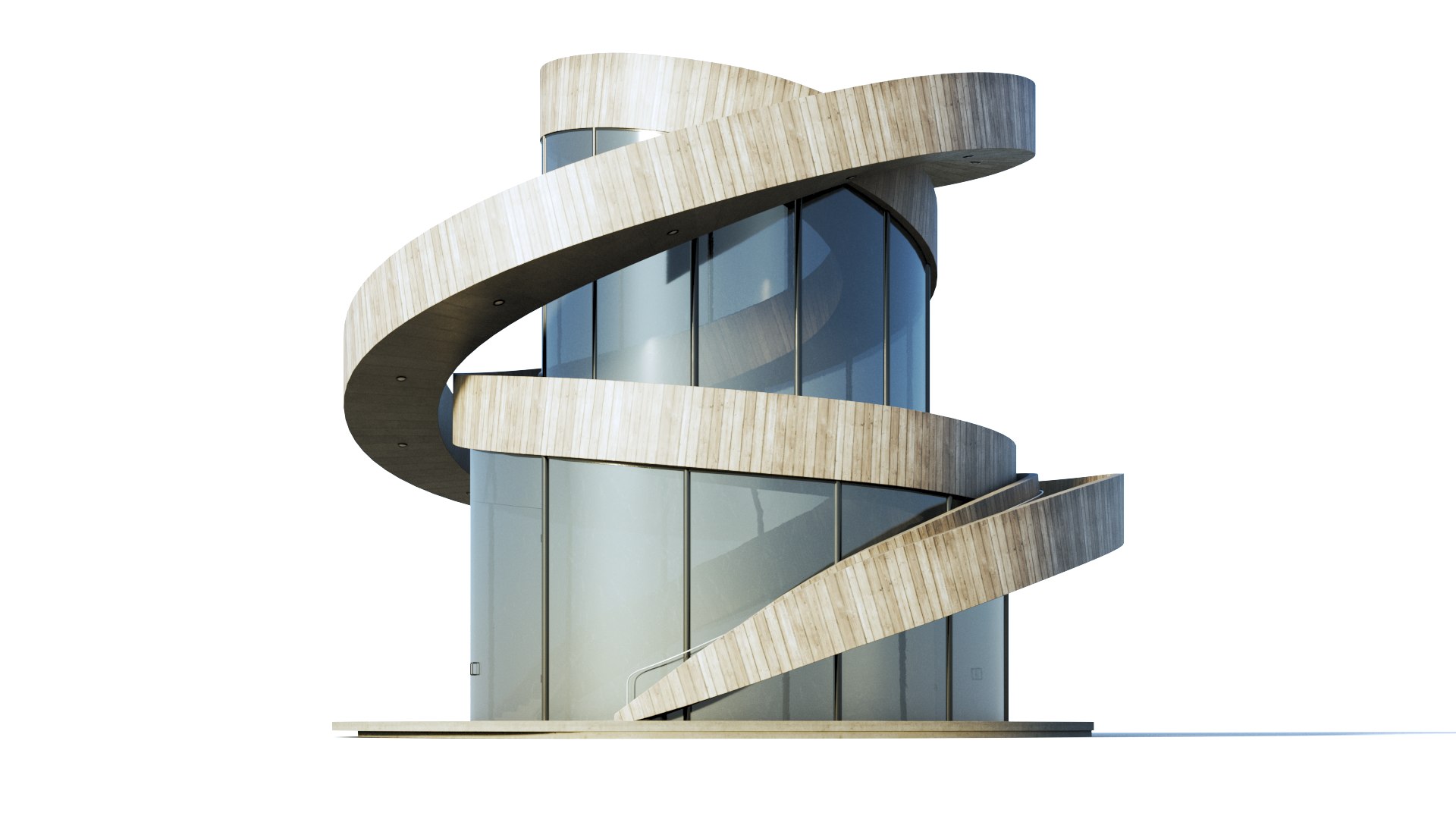 Ribbon Chappel 3D Model - TurboSquid 2170342