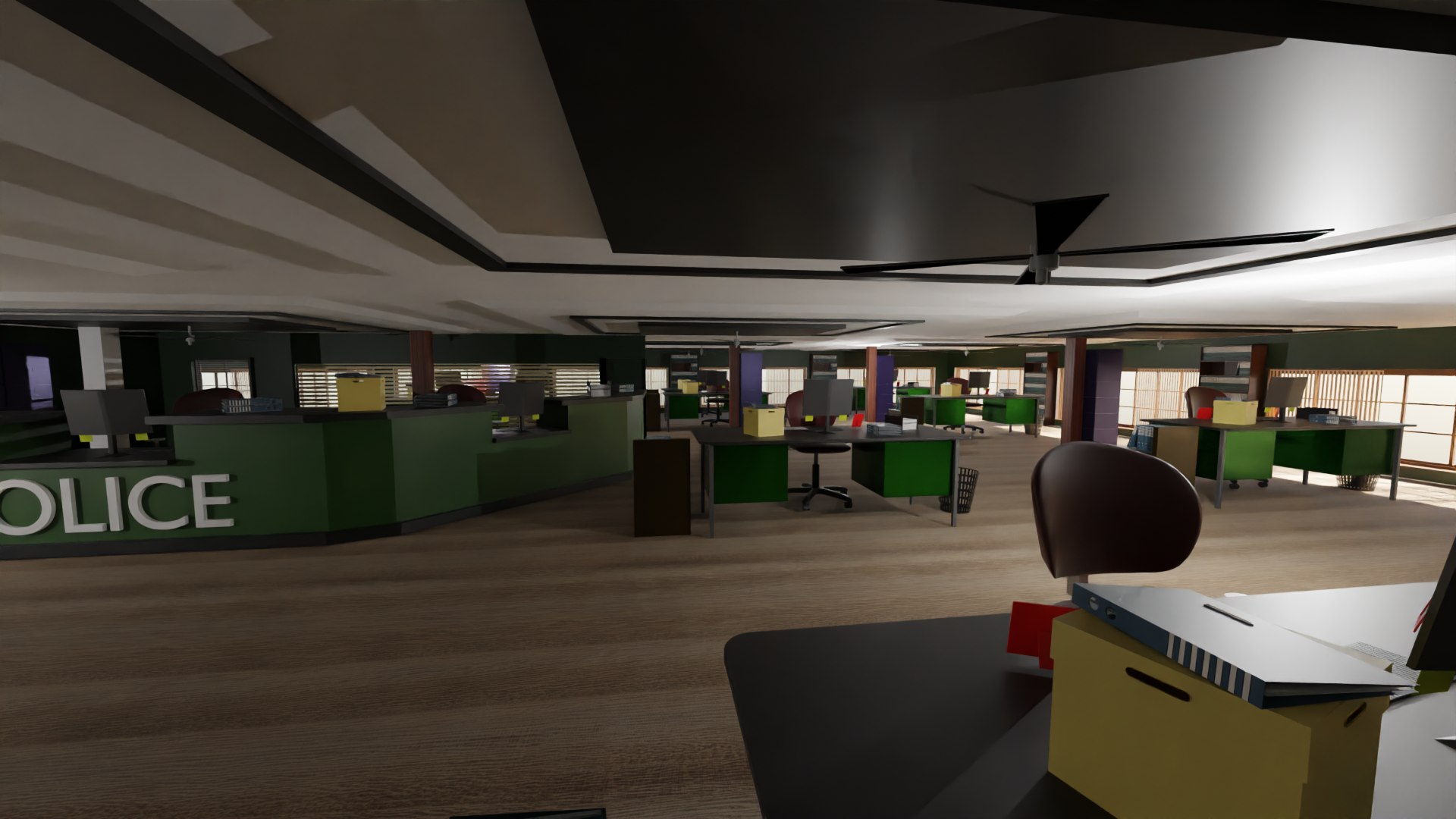 Police Station Interior Model - TurboSquid 2158064