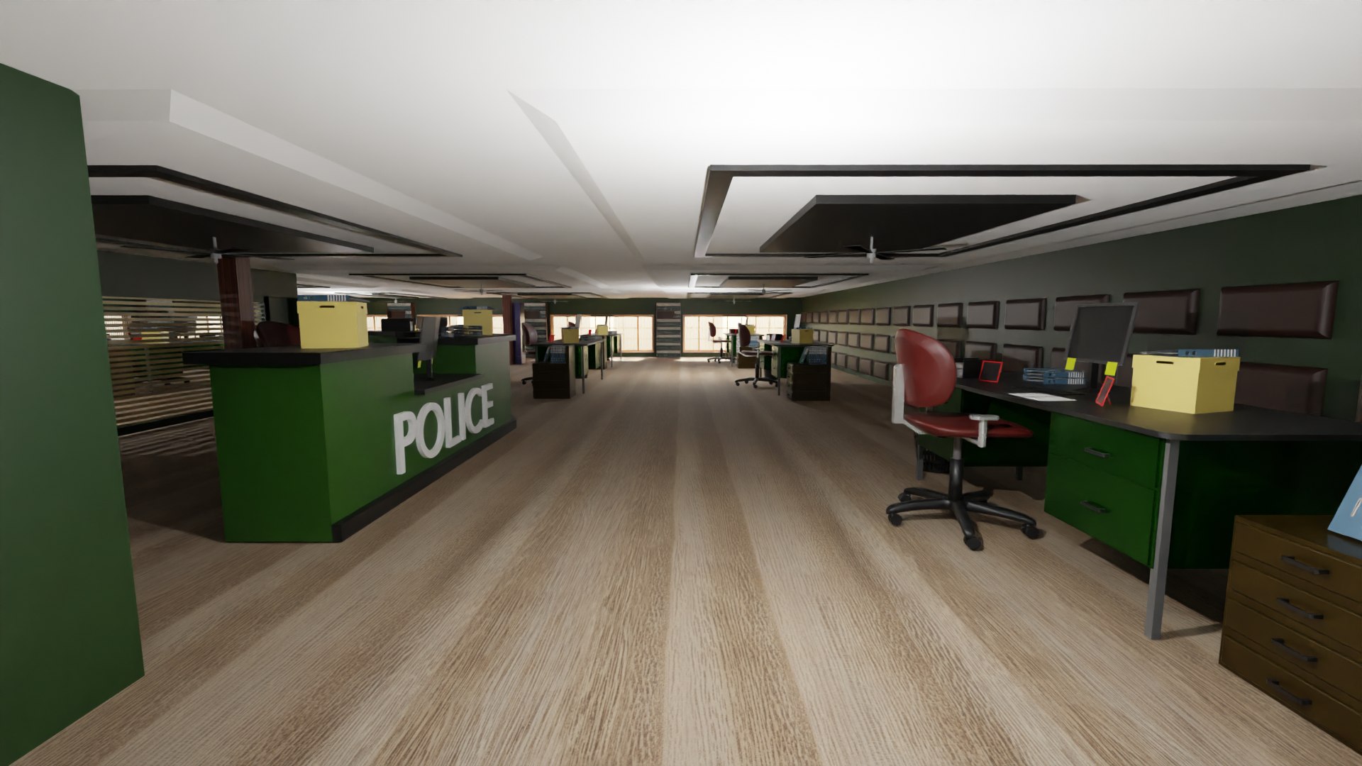 Police Station interior model - TurboSquid 2158064