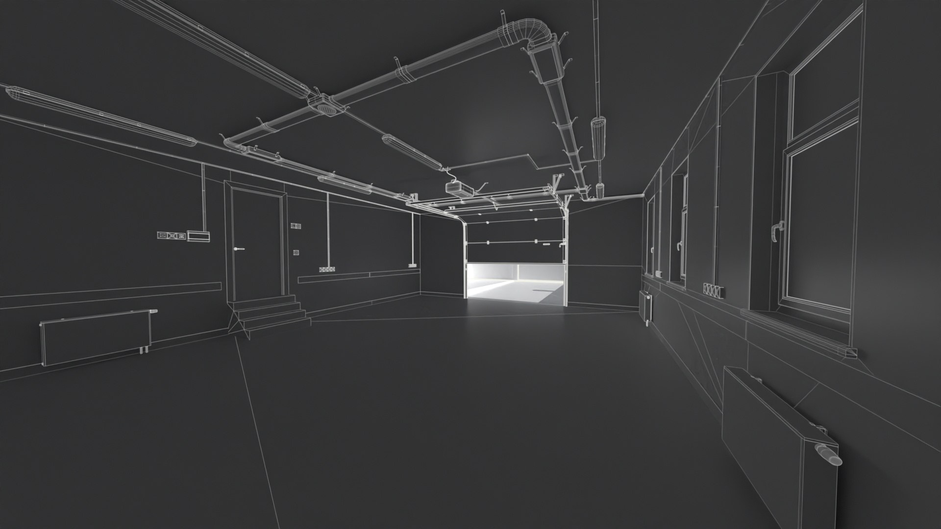 Home Garage Base Interior 1 Blender 3D Model - TurboSquid 2116519