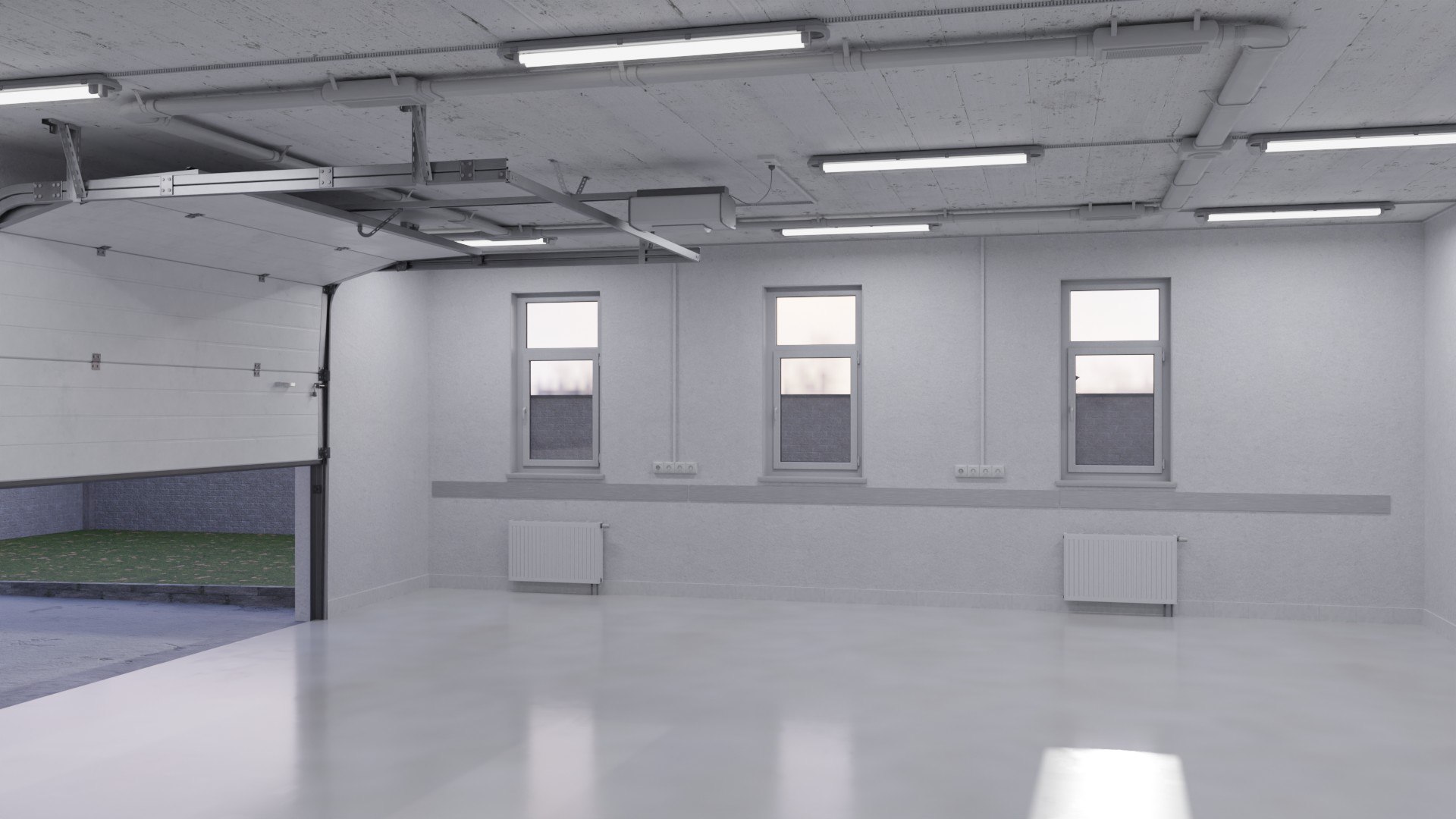 Home Garage Base Interior 1 Blender 3D Model - TurboSquid 2116519