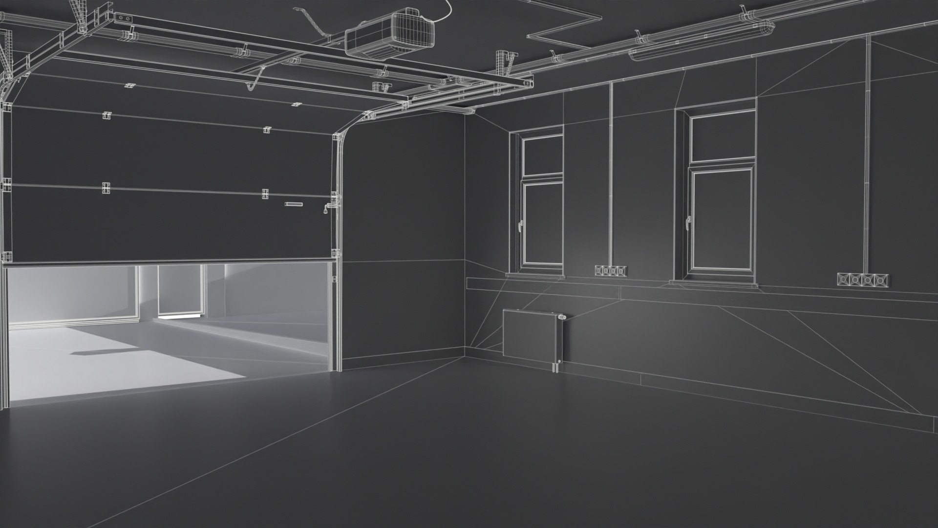 Home Garage Base Interior 1 Blender 3D Model - TurboSquid 2116519