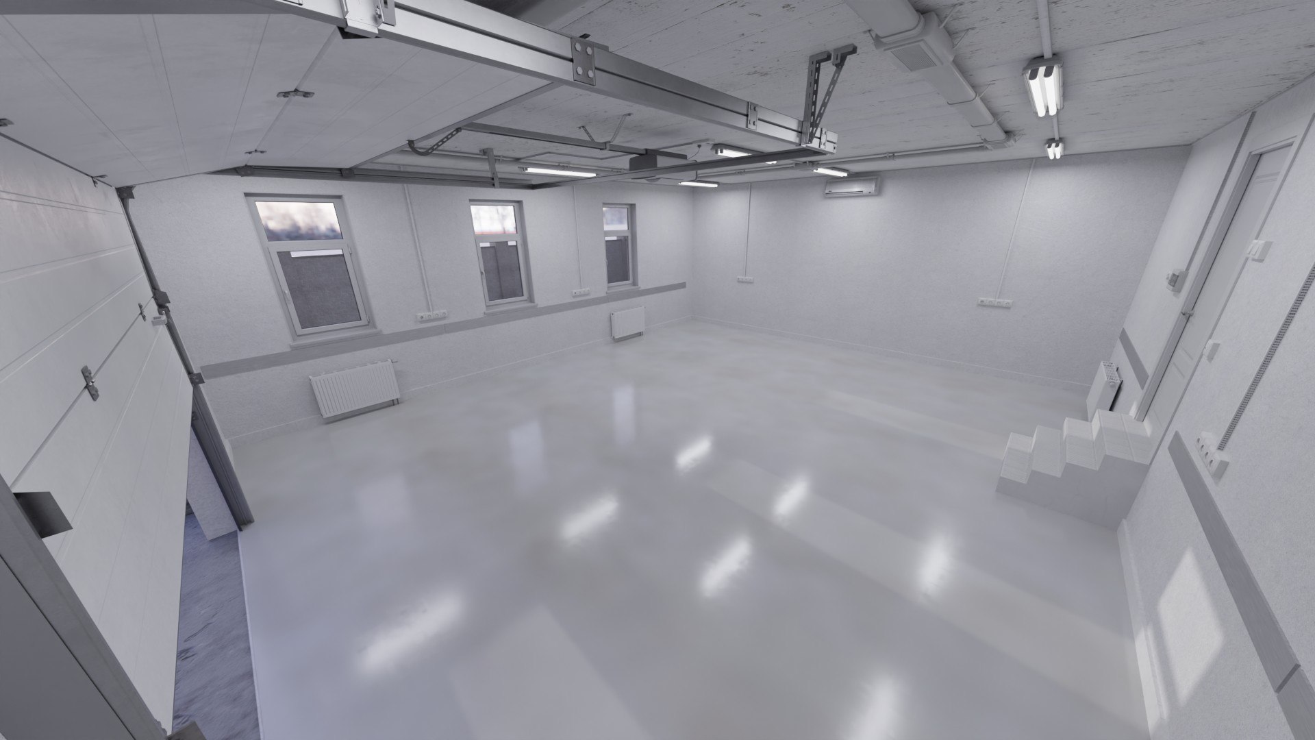 Home Garage Base Interior 1 Blender 3D Model - TurboSquid 2116519