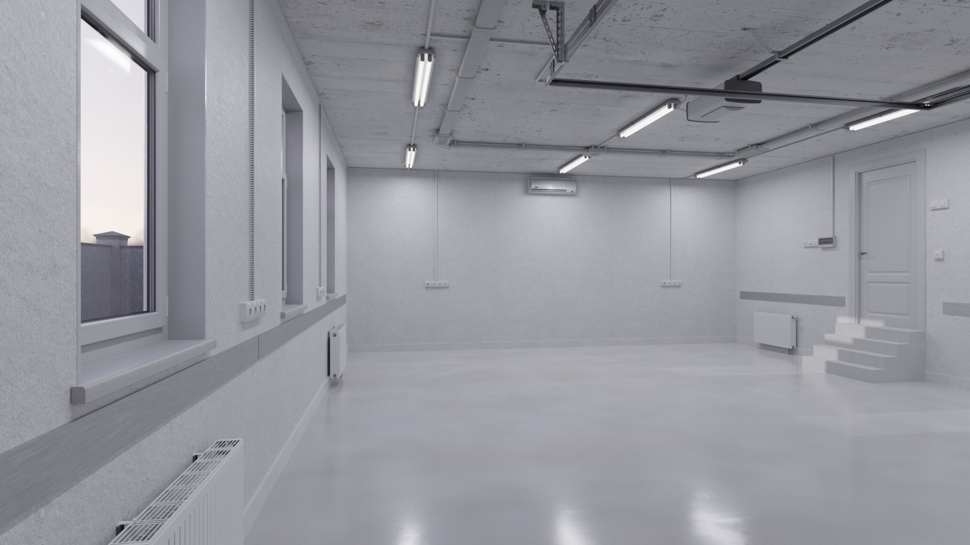 Home Garage Base Interior 1 Blender 3D Model - TurboSquid 2116519