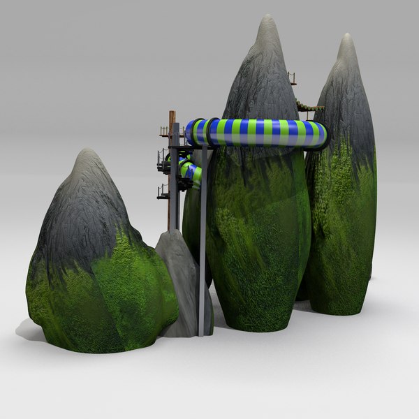 3d rope park model