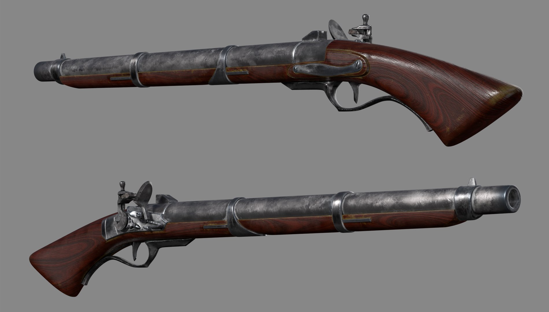 Gun Musket 3D - TurboSquid 1642075