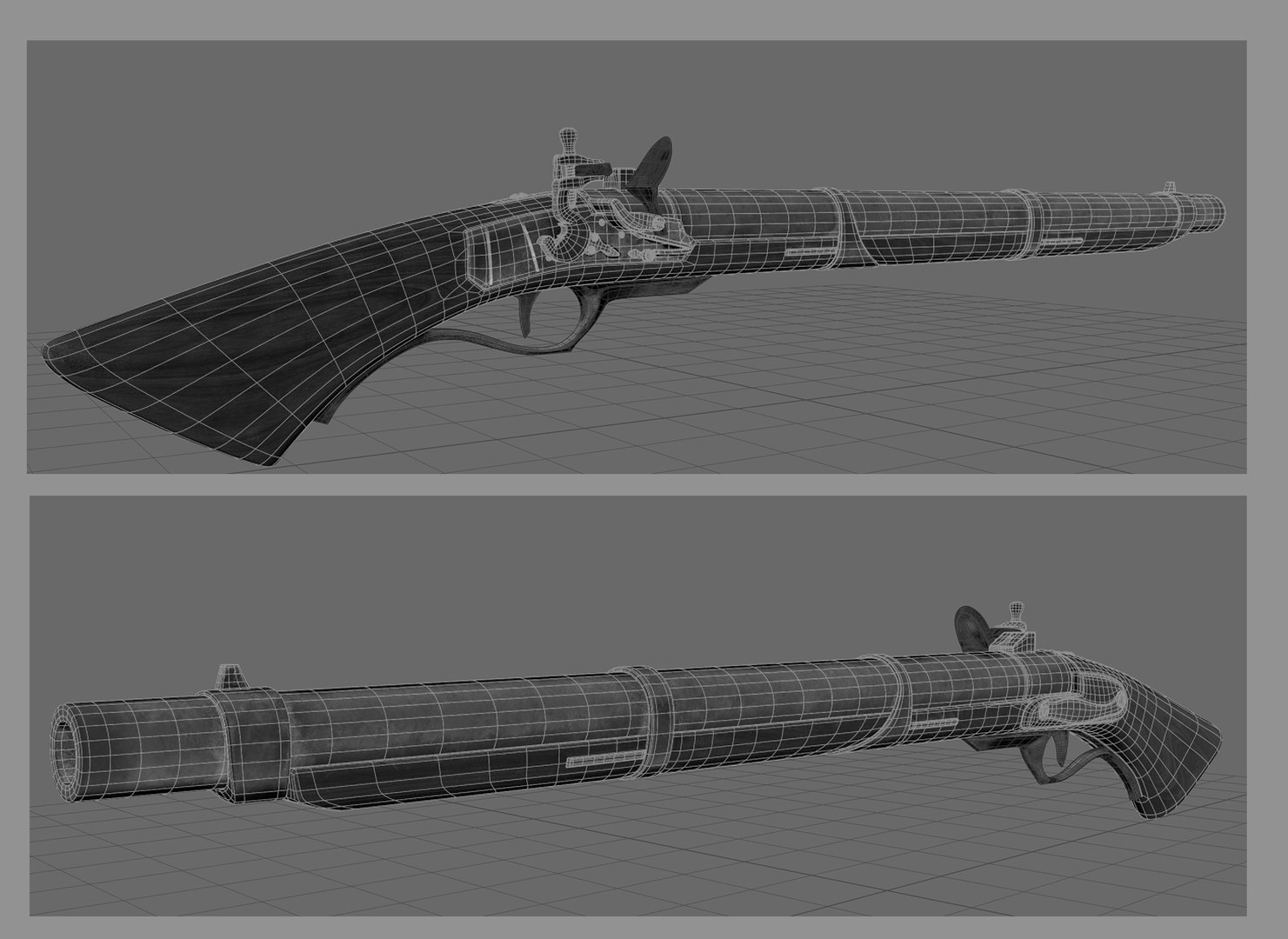 Gun Musket 3D - TurboSquid 1642075