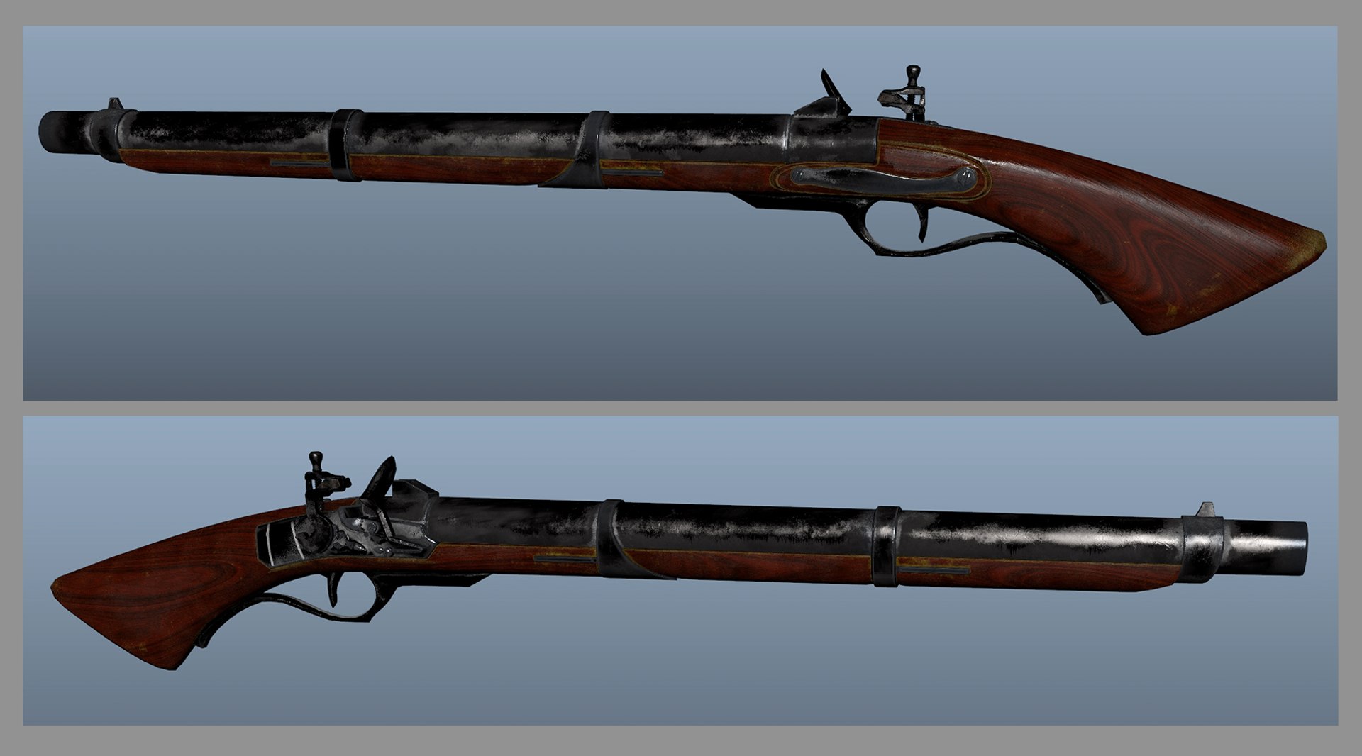Gun Musket 3D - TurboSquid 1642075