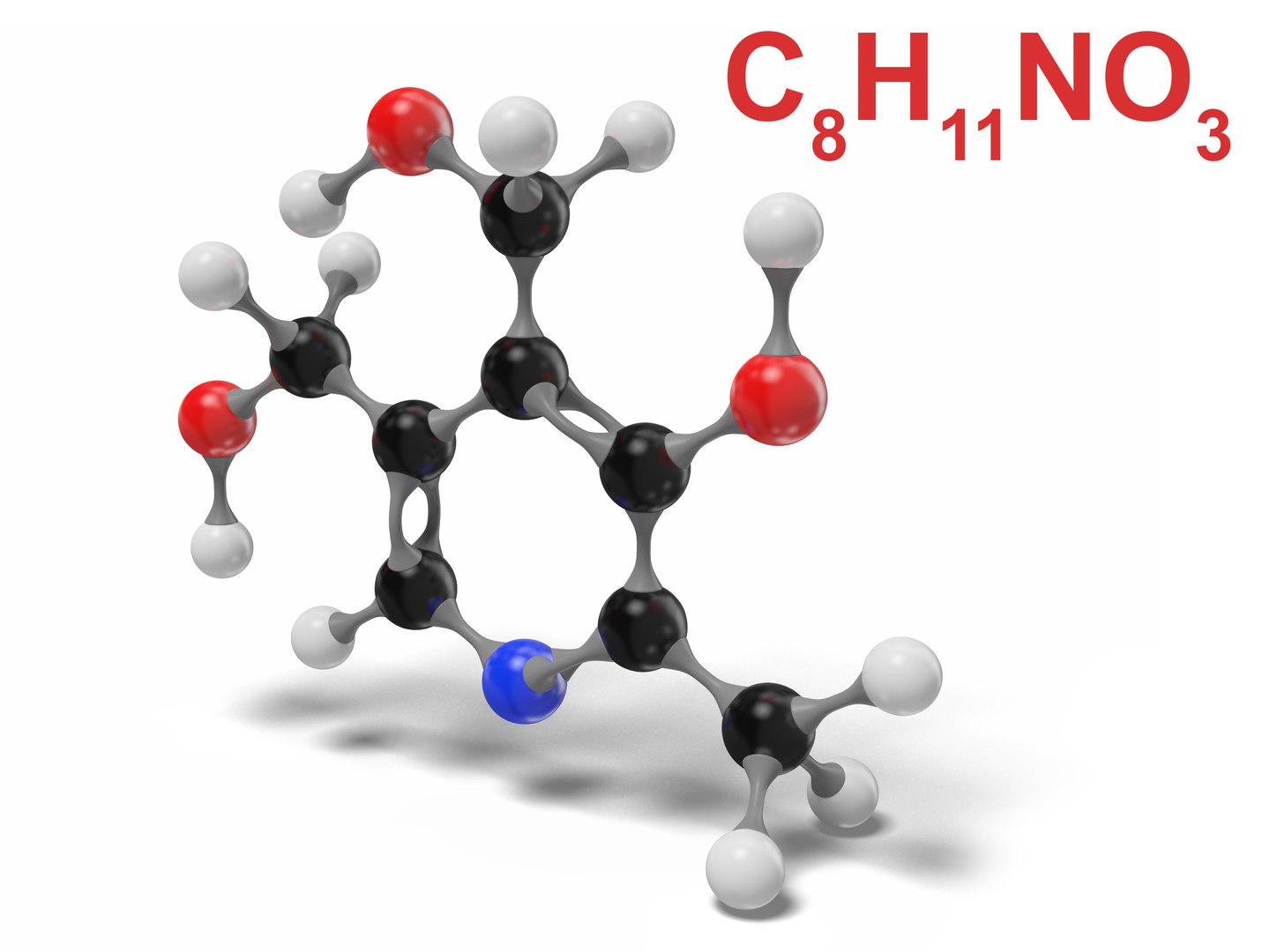 Pyridoxine Molecule C8h11no3 Modeled 3D Model - TurboSquid 1545061