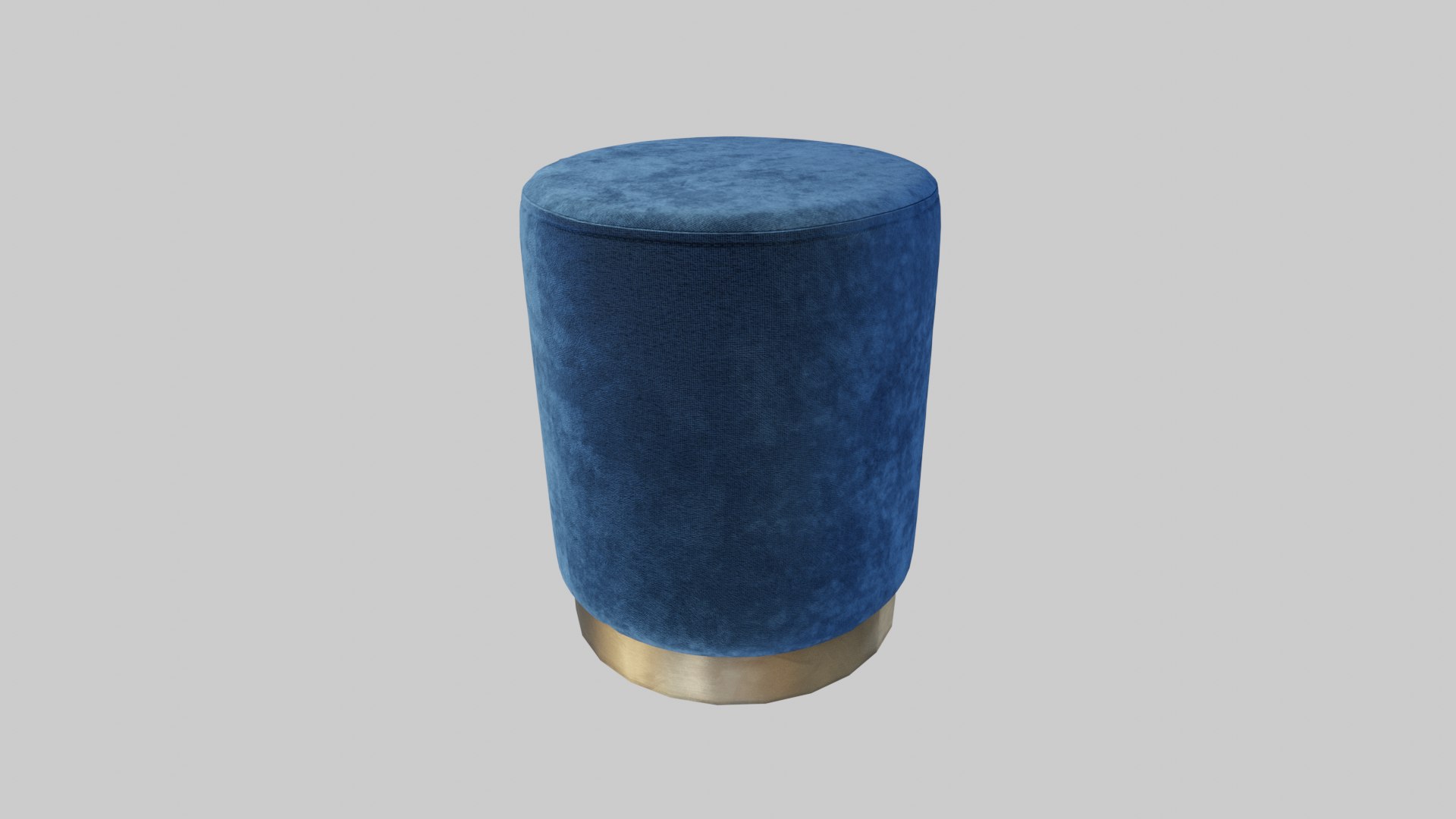 Pouf In Blue 3D Model - TurboSquid 2054685