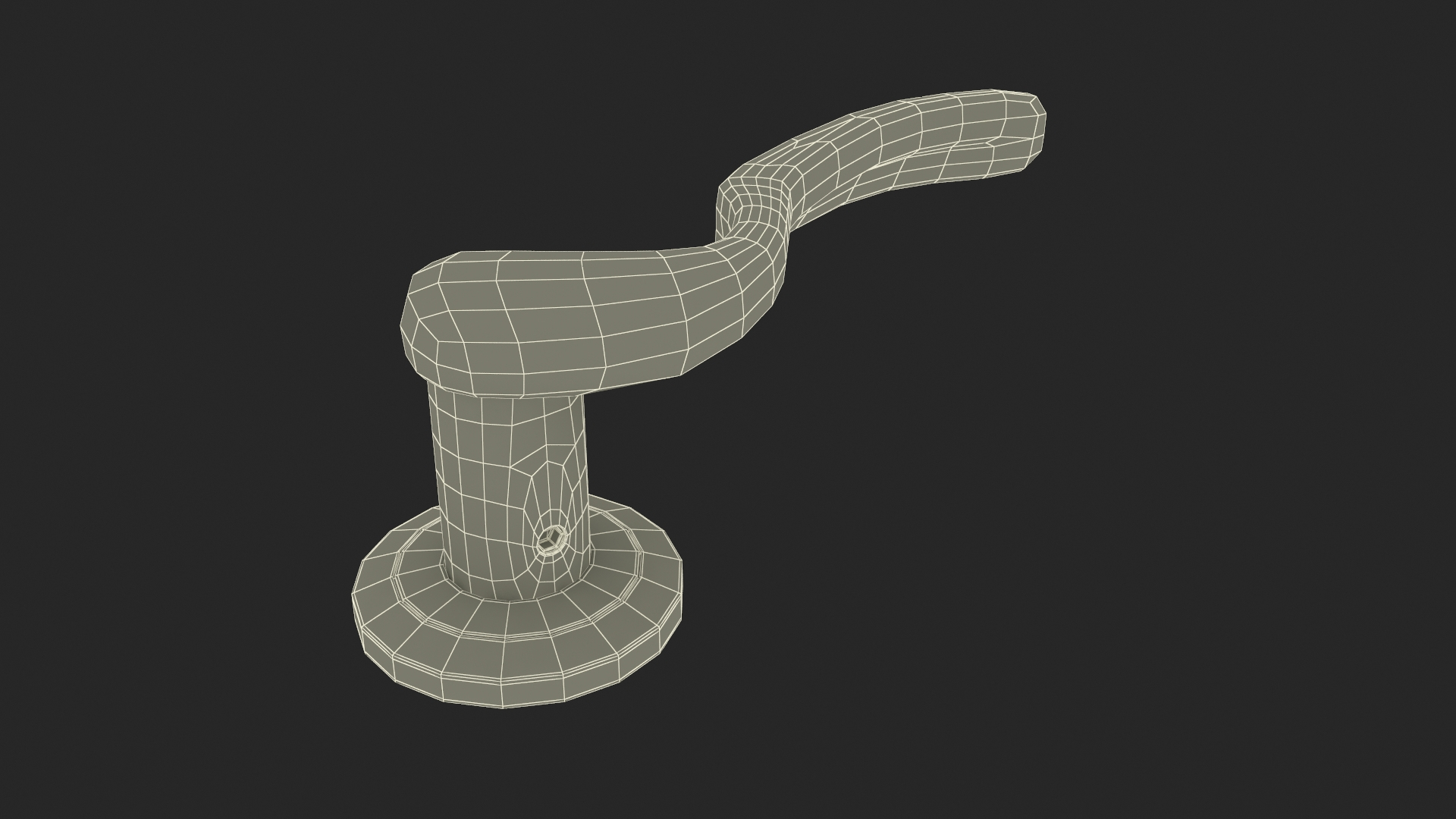 Dark Bronze Curly Door Handles 3D Model - TurboSquid 1995791