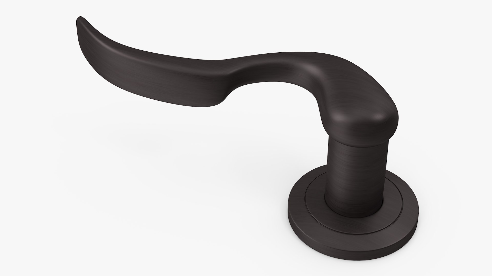 Dark Bronze Curly Door Handles 3D Model - TurboSquid 1995791