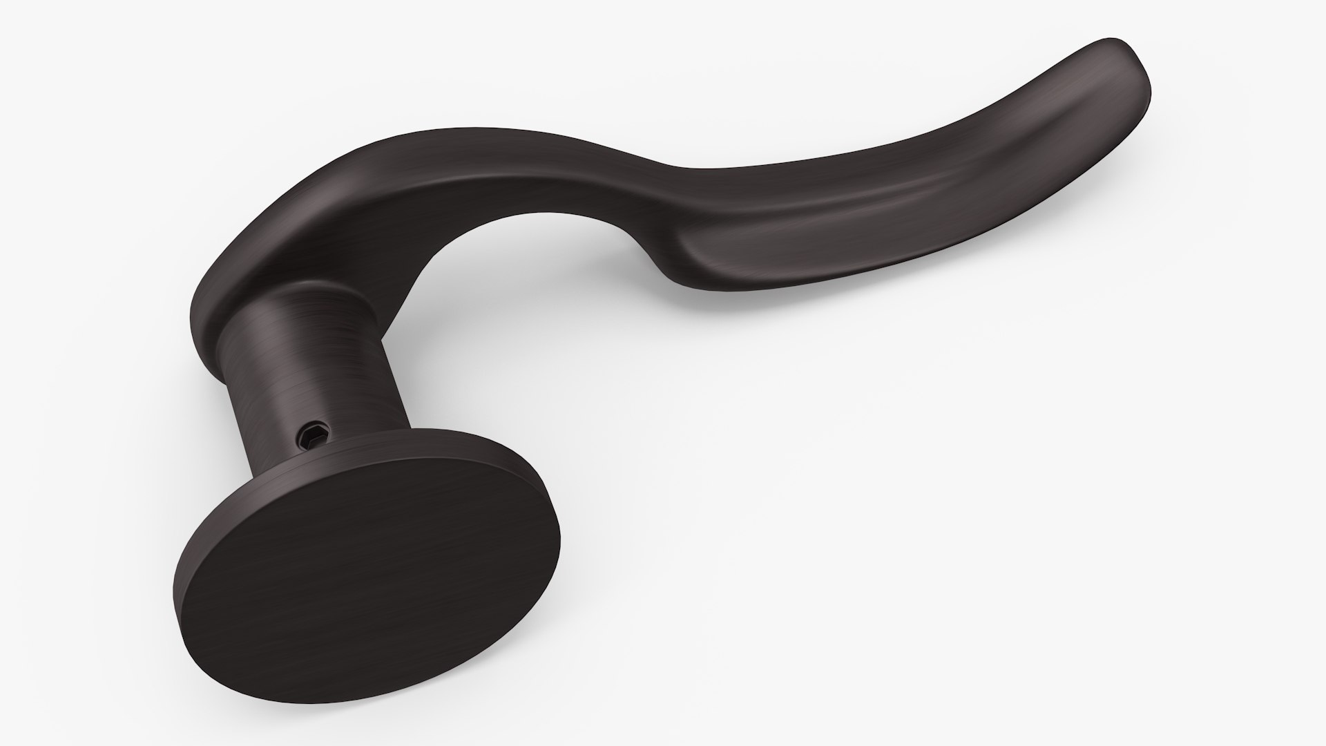 Dark Bronze Curly Door Handles 3D Model - TurboSquid 1995791