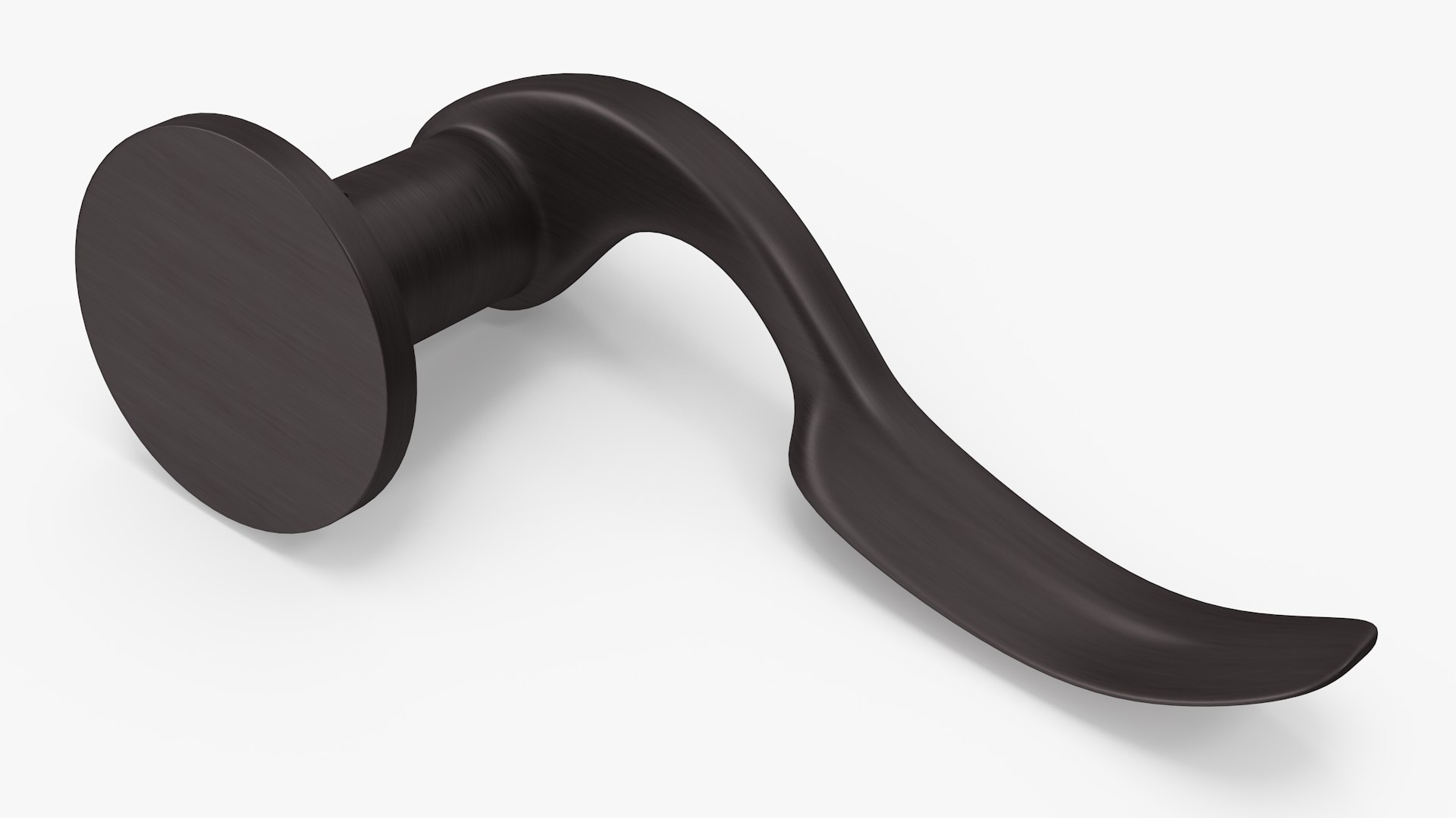 Dark Bronze Curly Door Handles 3D Model - TurboSquid 1995791