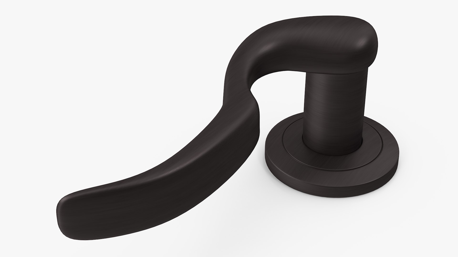 Dark Bronze Curly Door Handles 3D Model - TurboSquid 1995791