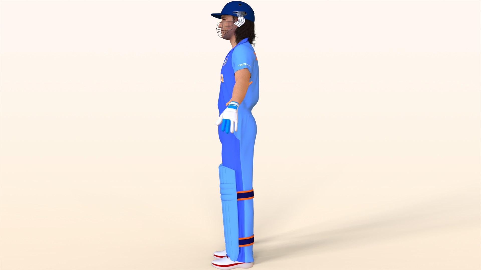 Cricket Batsman Dhoni 3D - TurboSquid 2240764