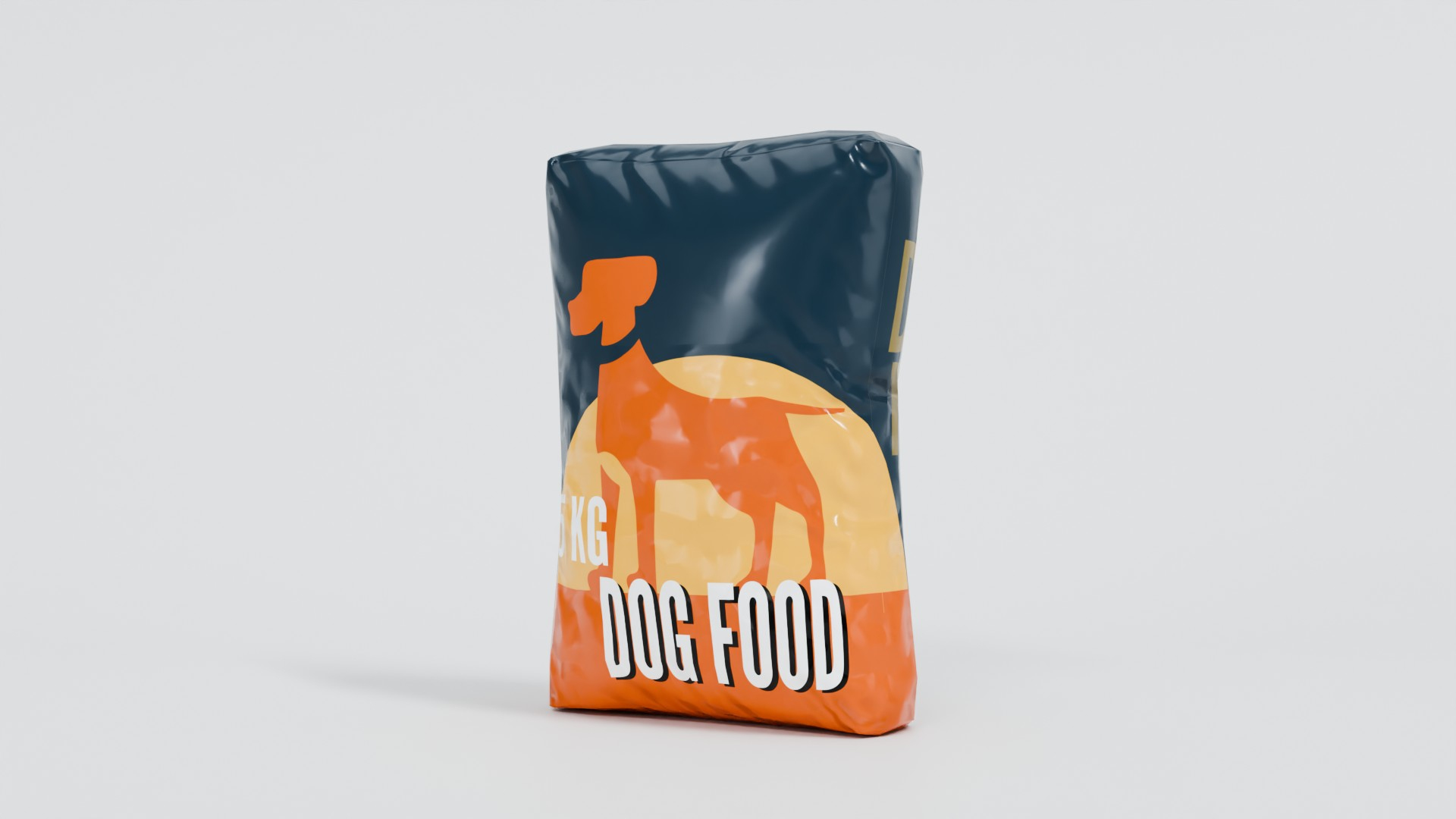 3D Model Of A Bag Of Dog Food Model - TurboSquid 2392976