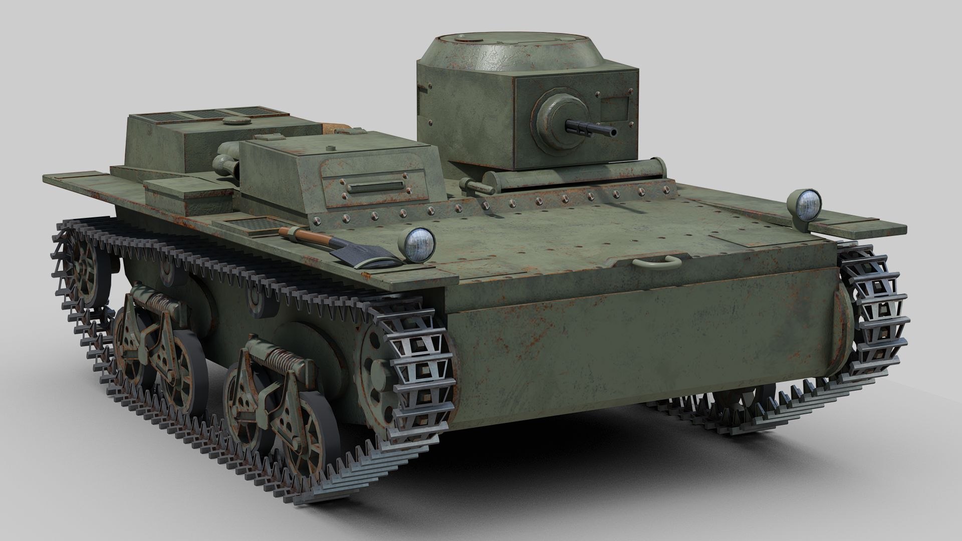 T38 Soviet Amphibious Tank Model - TurboSquid 2156520