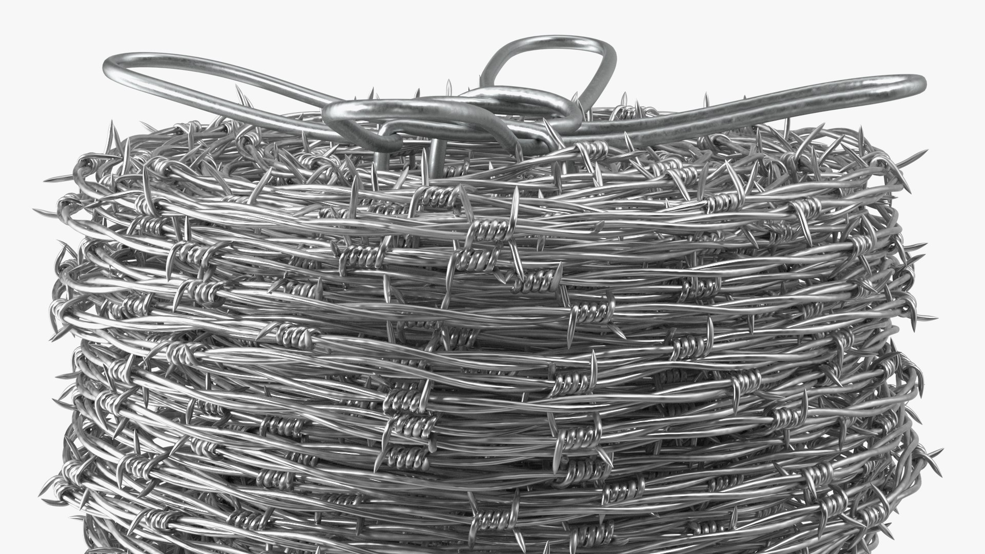 3D Barbed Wire Roll Model - TurboSquid 2194764