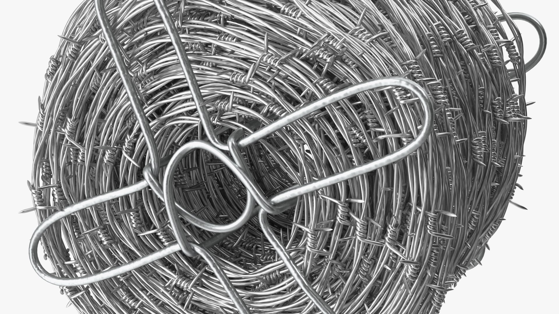 3D Barbed Wire Roll Model - TurboSquid 2194764