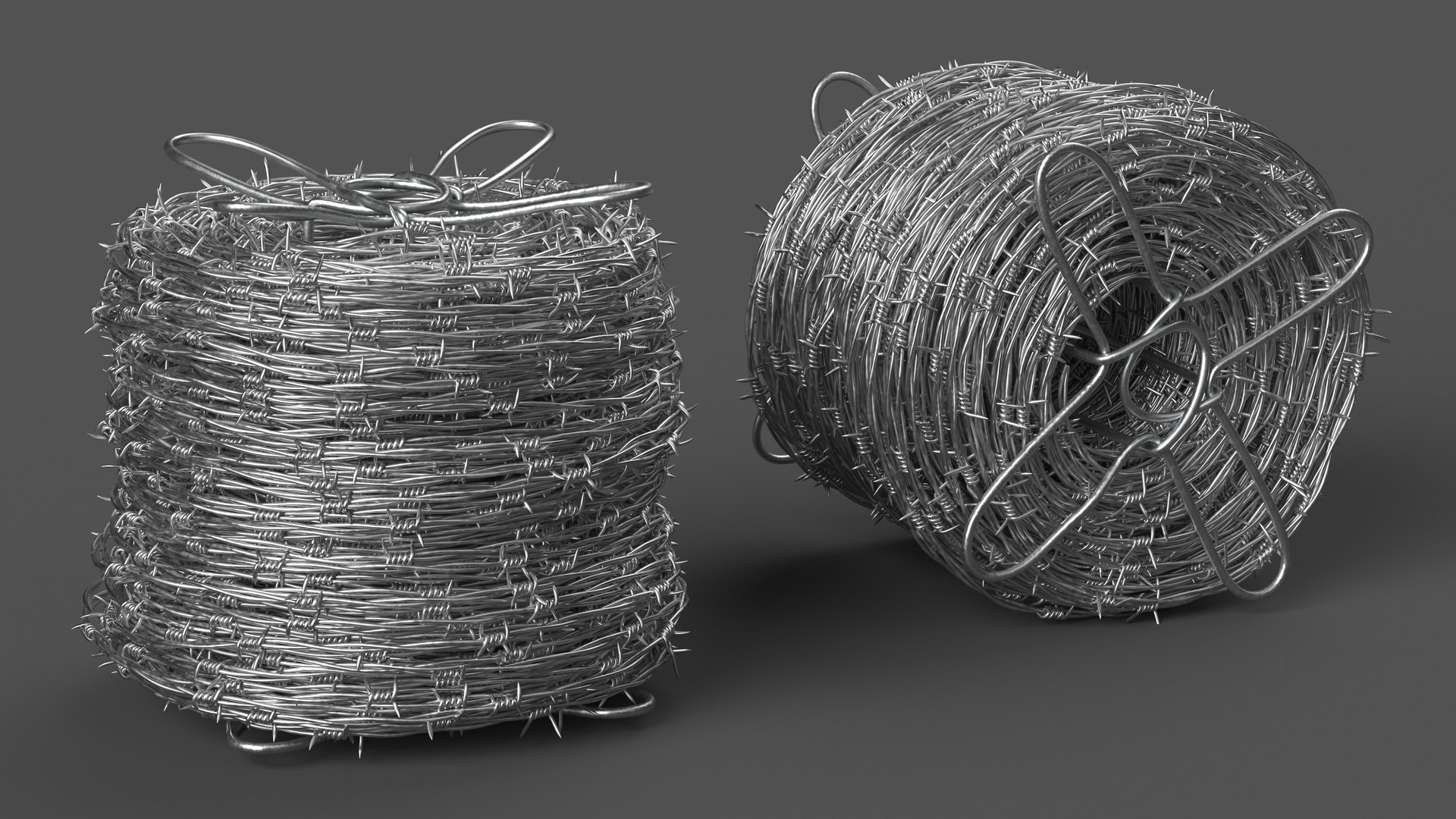 3D Barbed Wire Roll Model - TurboSquid 2194764