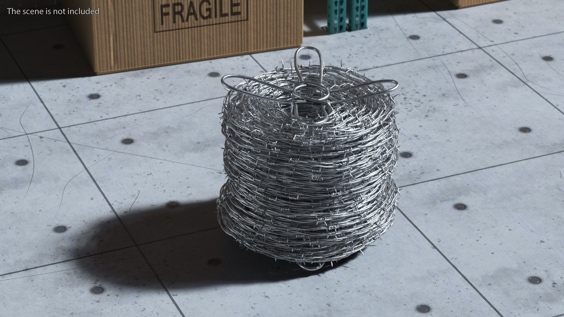 3D Barbed Wire Roll Model - TurboSquid 2194764