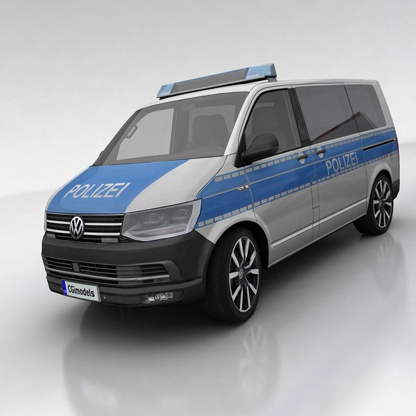 modelo 3d VW T6 polizei - TurboSquid 1064857
