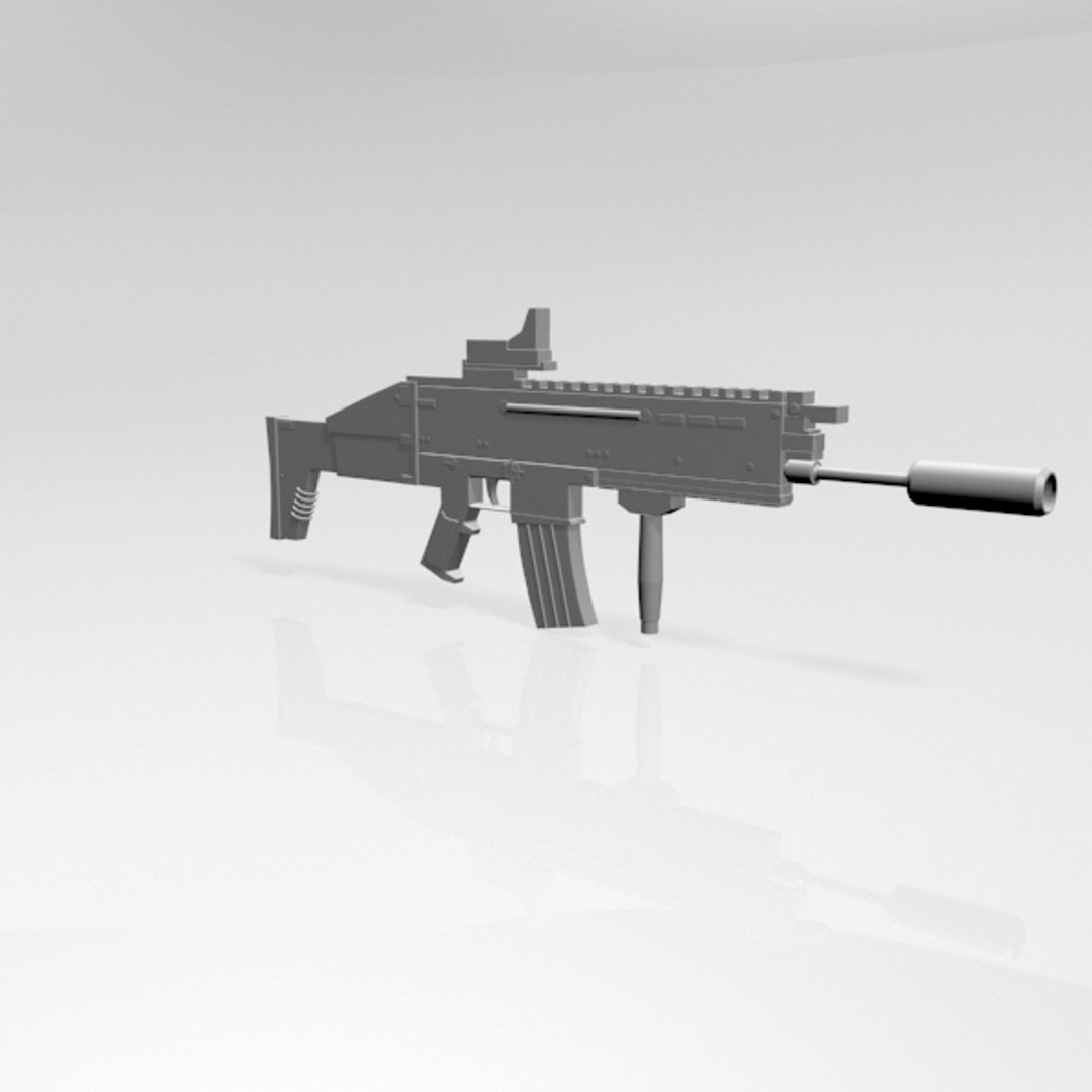 3D FN SCAR-H Rifle 01 - TurboSquid 1835695