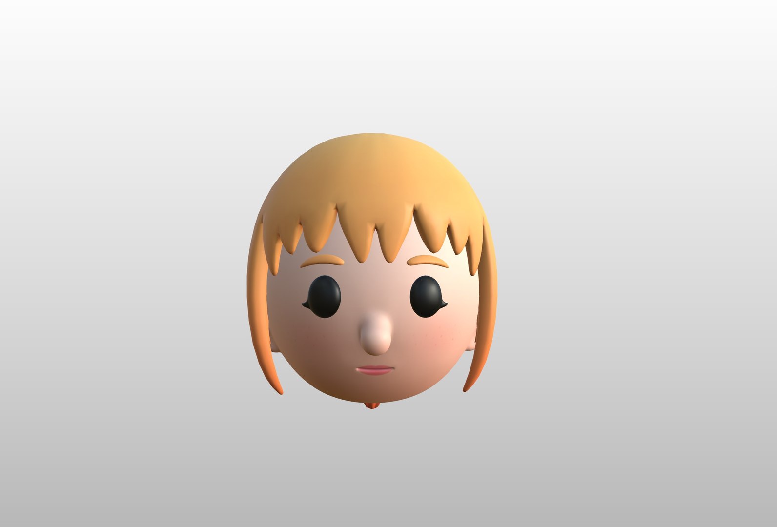 3D Model Prop294 Girl Head - TurboSquid 2230849
