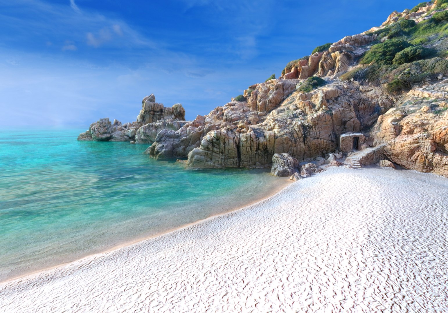 Paradise Beach Model - TurboSquid 1871054