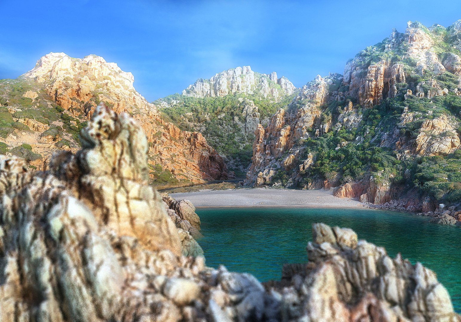 Paradise Beach Model - TurboSquid 1871054