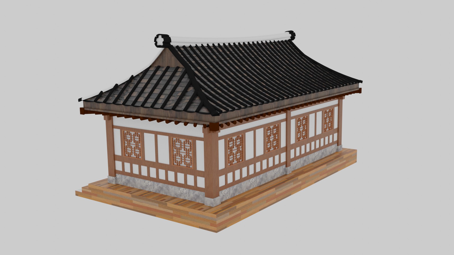 Korean Traditional House Hanok 3D Model - TurboSquid 1993205