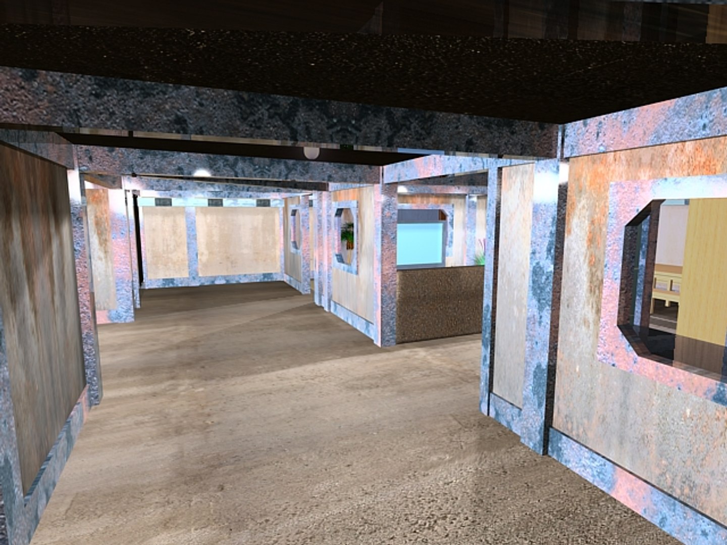 Vault Rooms 3d Model