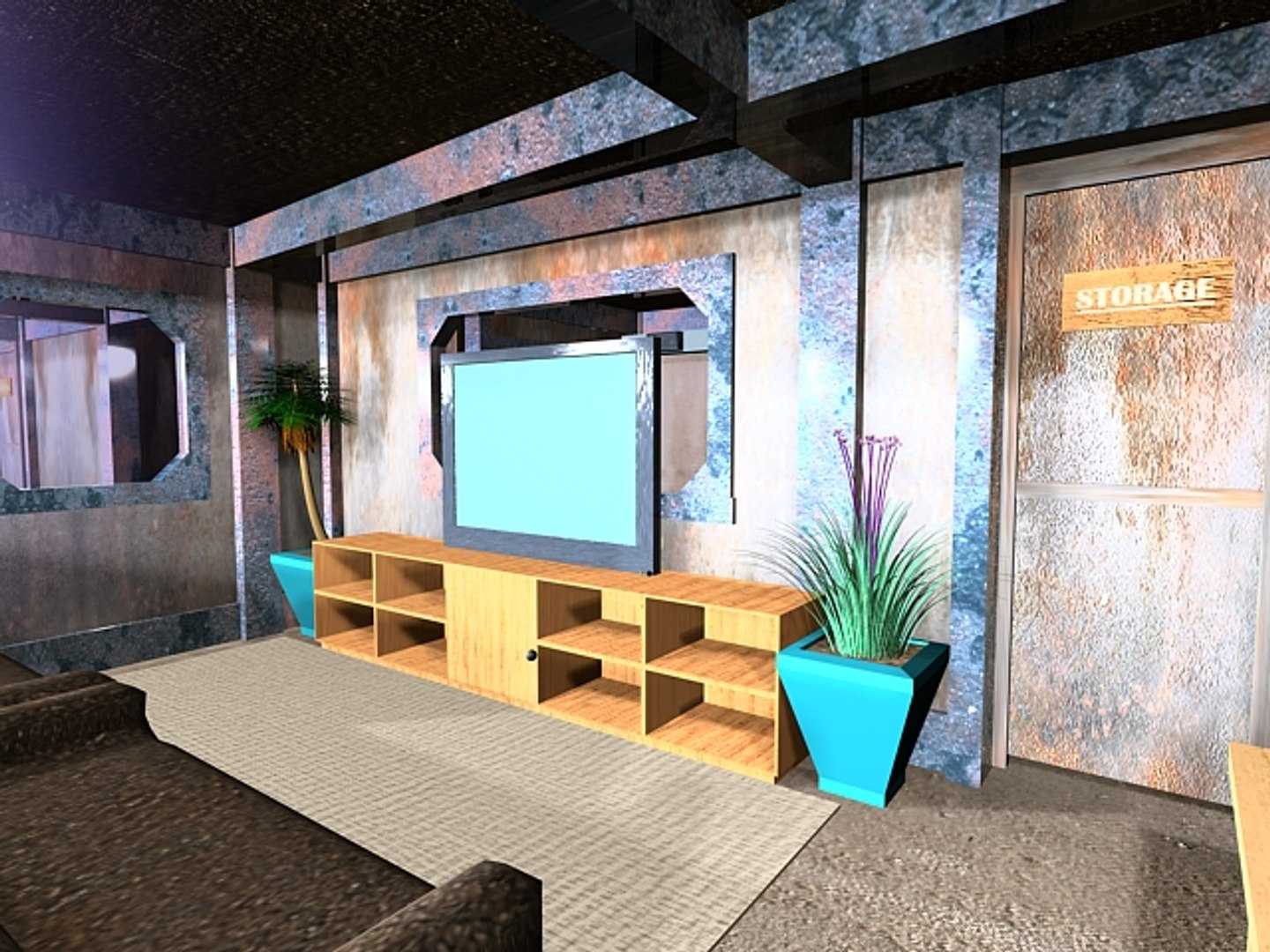 Vault Rooms 3d Model