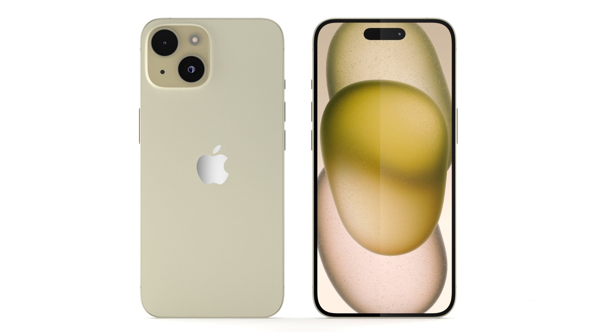 3D Apple IPhone 15 Yellow - TurboSquid 2129167