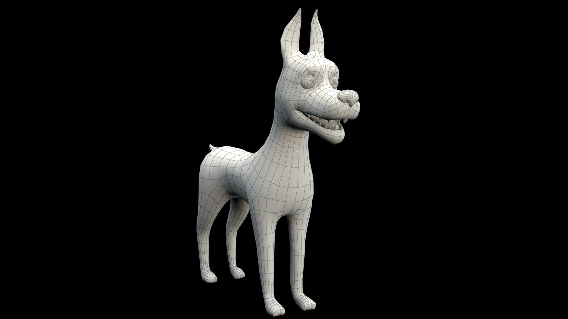 Cartoon Ward Dog 3D - TurboSquid 2003576