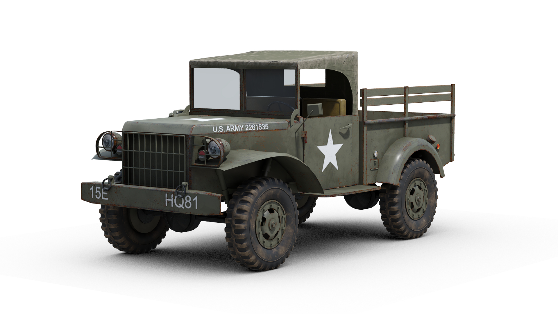 Dodge M37 3D Model - TurboSquid 1915060