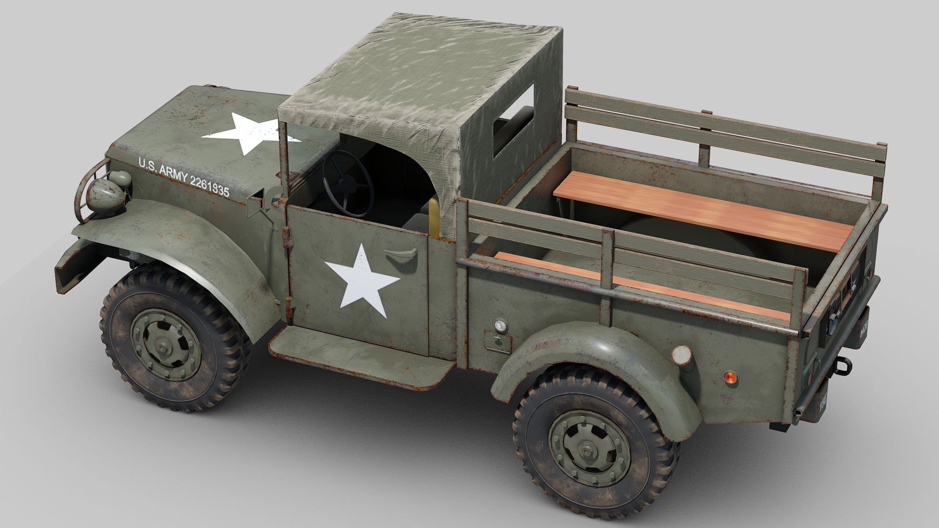 Dodge M37 3D Model - TurboSquid 1915060